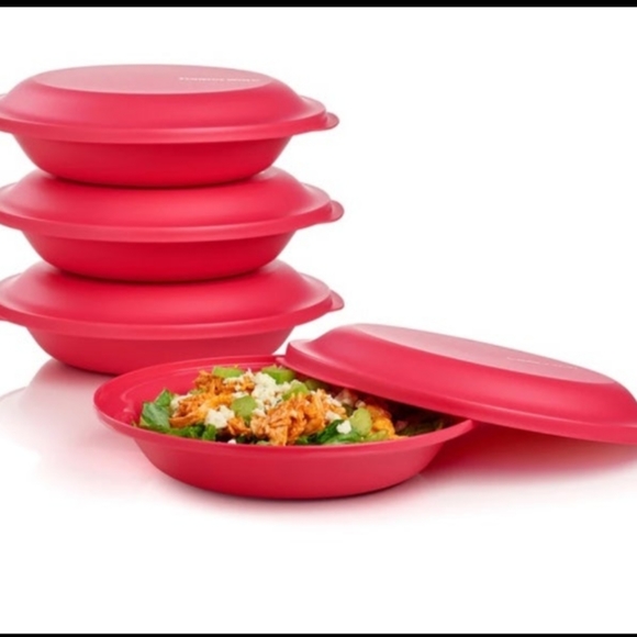 Tupperware | Kitchen | Tupperware Aloha Double Plates Set Of 6 | Poshmark